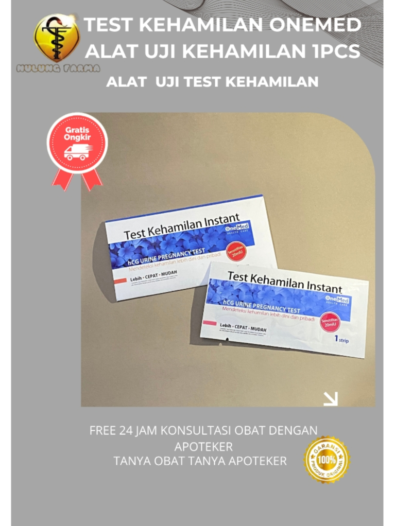 Jual TEST KEHAMILAN INSTAN ONEMED STRIP / TESTPACK ONEMED ALAT UJI ...