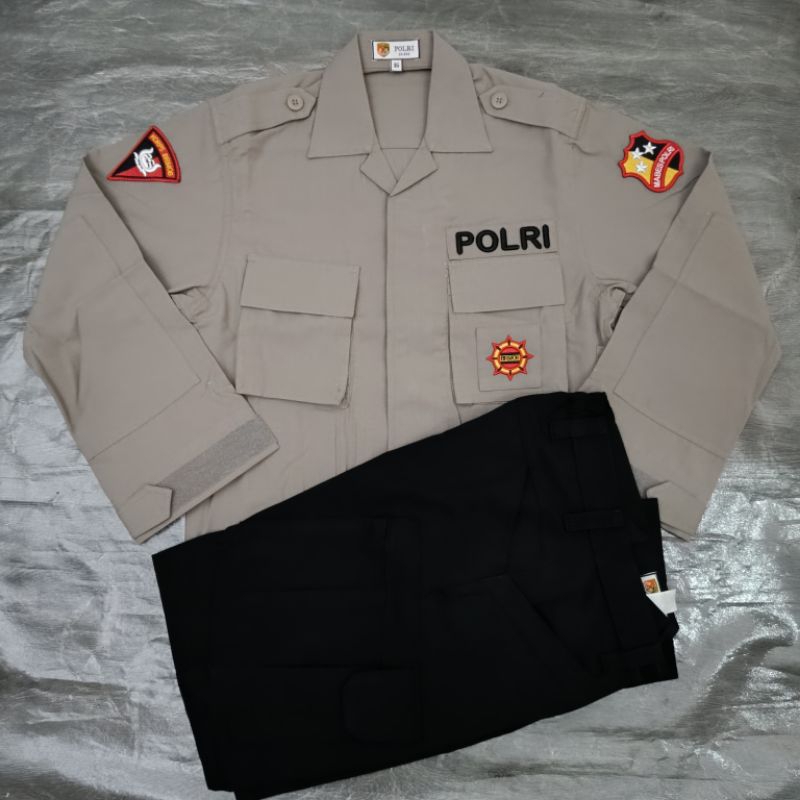 Jual Seragam PDL Coklat Tactical Jatah Brimob Terbaru Tahun 2023 Bahan ...