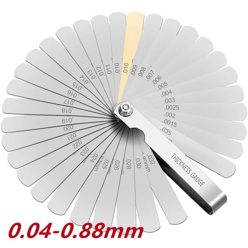 Jual 32 Blades Combination Feeler Gauge Metric Imperial Gapped Filler Measure/Fuller Setelan ...