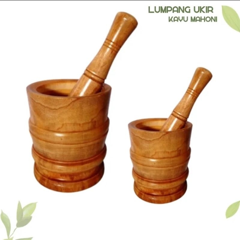 Jual 1 Set Lumpang & Alu Tumbukan Ukuran Besar Dan Kecil / Lulumpang ...