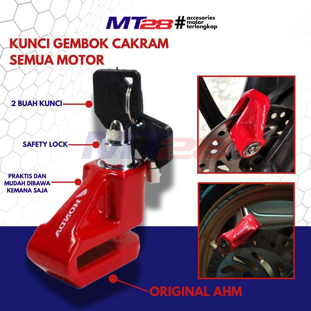 Jual GEMBOK CAKRAM MOTOR ORIGINAL HONDA AHM 100% | Shopee Indonesia