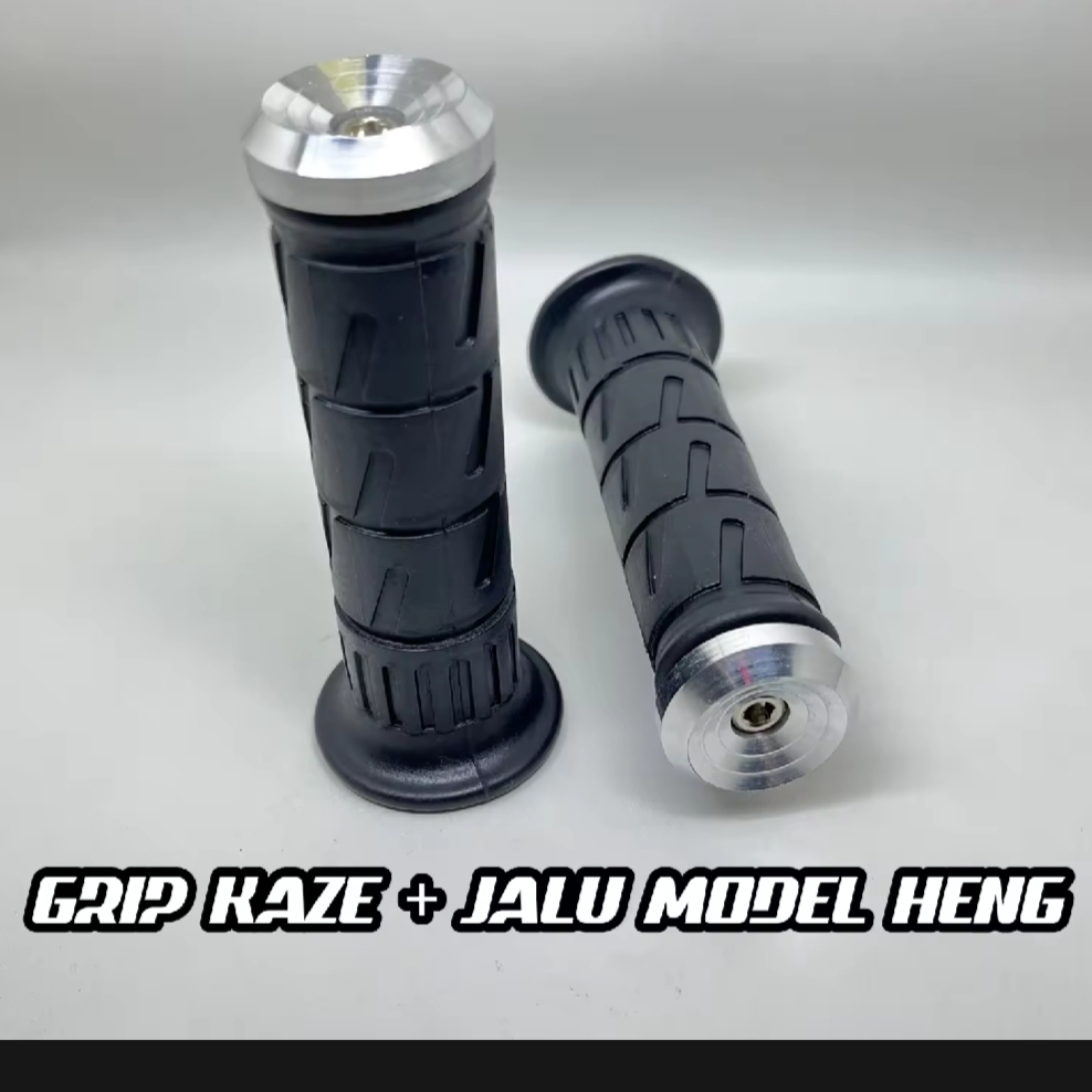 Jual PAKET HANDGRIP HANFAT GRIP KAZE PLUS JALU STANG SPIRAL CHROME ...