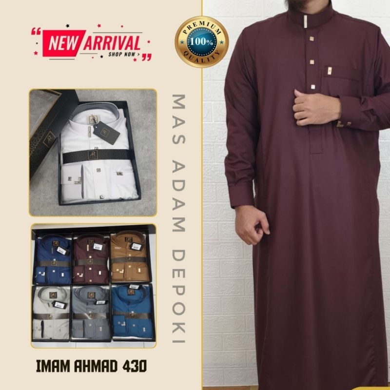 Jual THOBE ALRAZ IMAM AHMAD 430 | Jubah Al Raz Premium Model Slim Polos ...