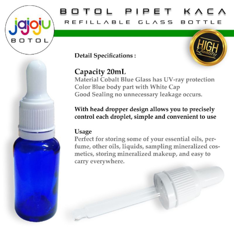 Jual botol pipet kaca/botol serum/BOTOL VAPE | Shopee Indonesia
