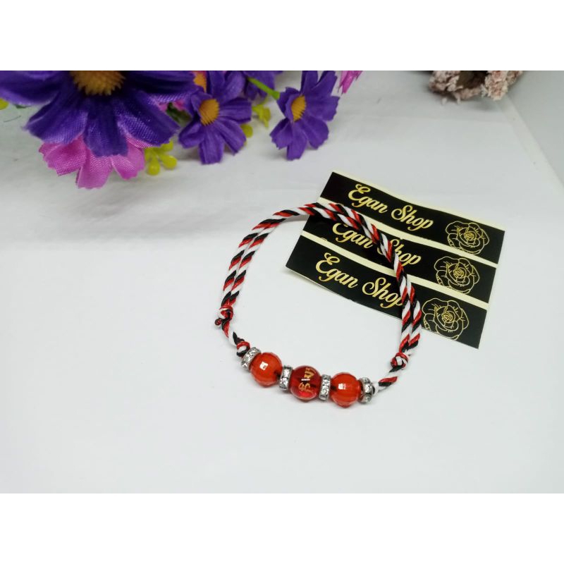 Jual Gelang tridatu aslii bali batu Merah/Gelang Tridatu Khas Bali ...