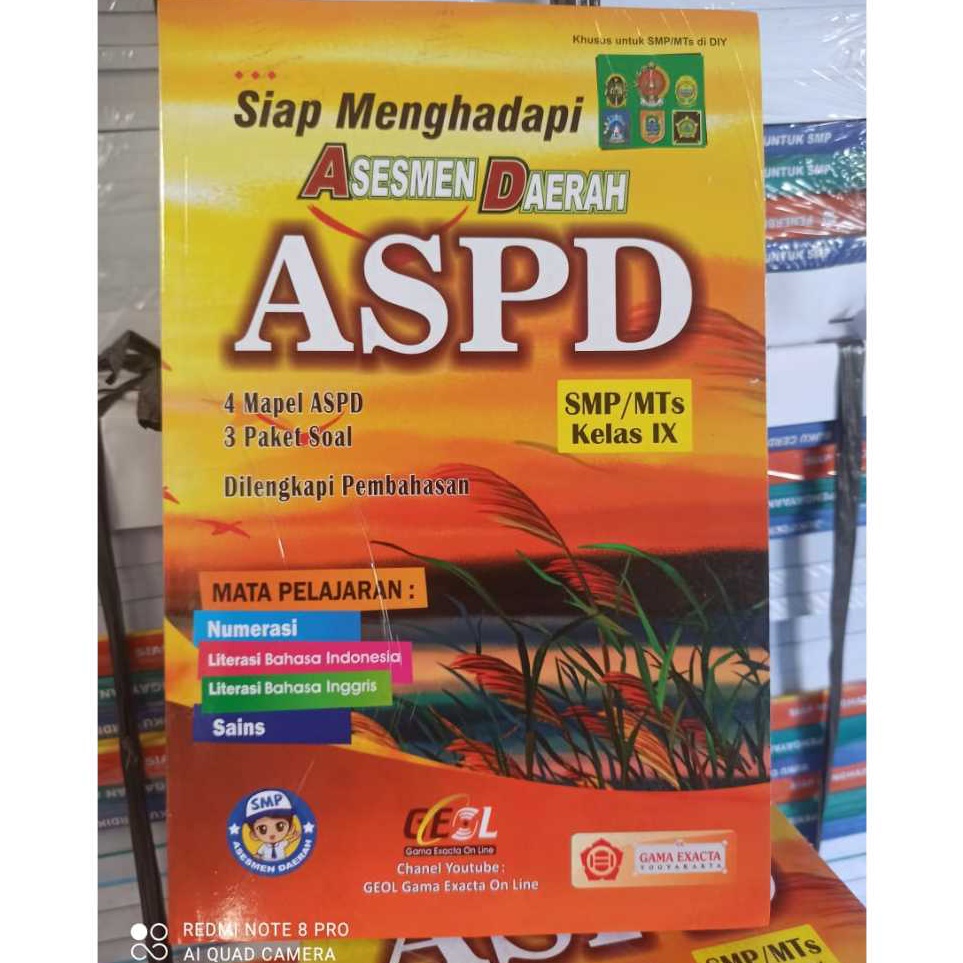 Jual KODE M26U Buku Siap ASPD SMP 225 Siap Menghadapi ASPD SMP Kelas 9 ...