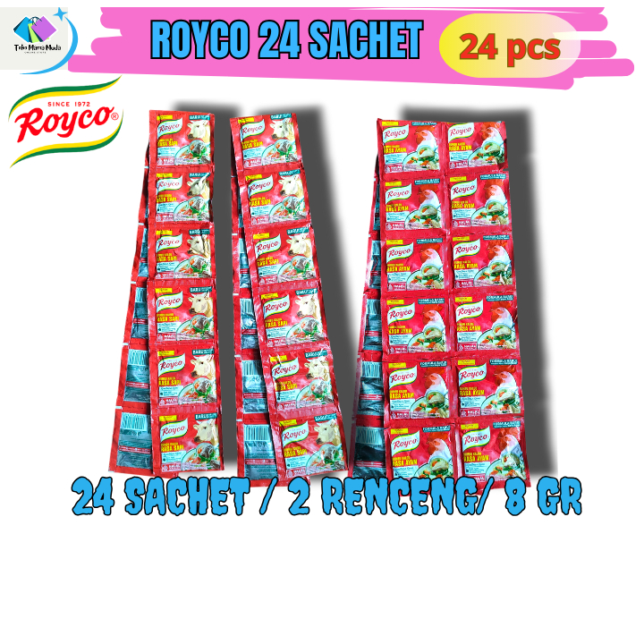 Jual 24 SACHET / 2 RENCENG ROYCO KALDU AYAM SAPI PENYEDAP RASA BUMBU ...