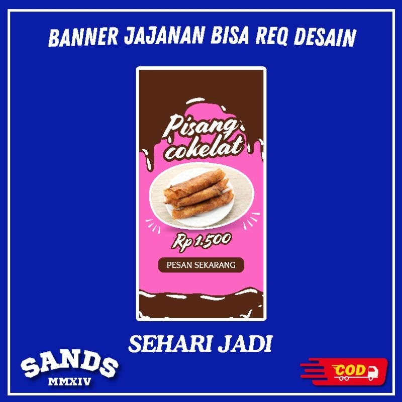Jual SPANDUK BANNER JAJANAN KEKINIAN CUSTOM | Shopee Indonesia