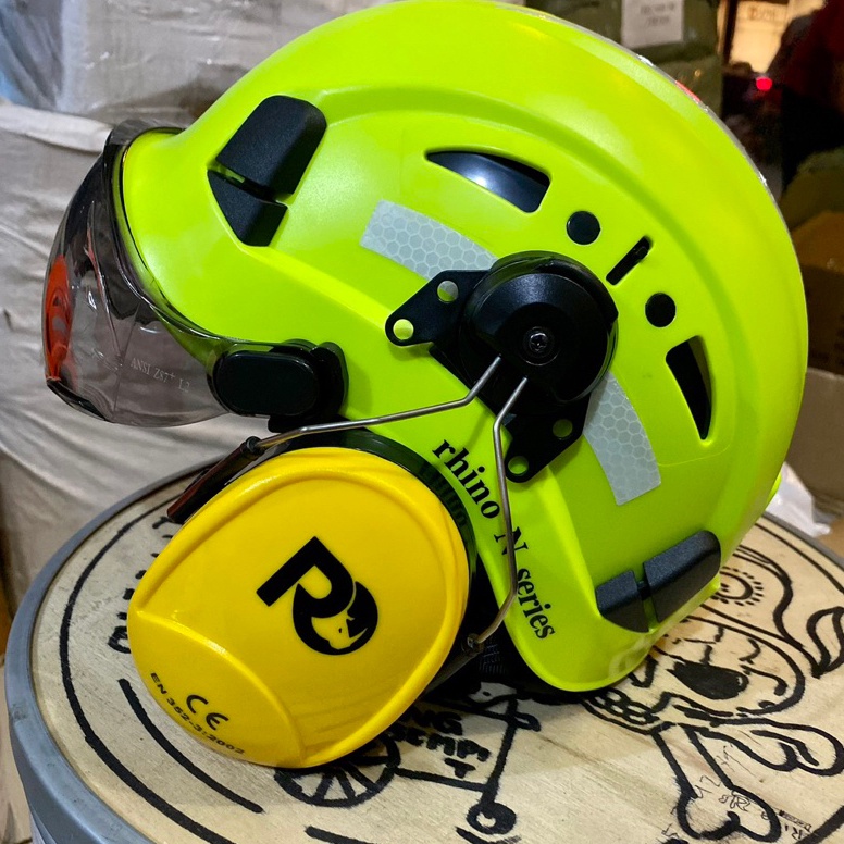 Jual KODE H53O earmuff protector dan kacamata visor untuk helm rhino N ...