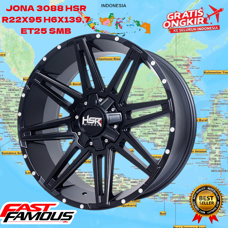 Jual VELG MOBIL RING 22 BAUT 6 MOBIL PAJERO FFORTUNER HILUX PRADO DMAX ...