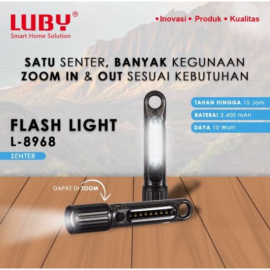 Jual Senter Tangan Luby L-8968 10 watt L8968 Torch light | Shopee Indonesia