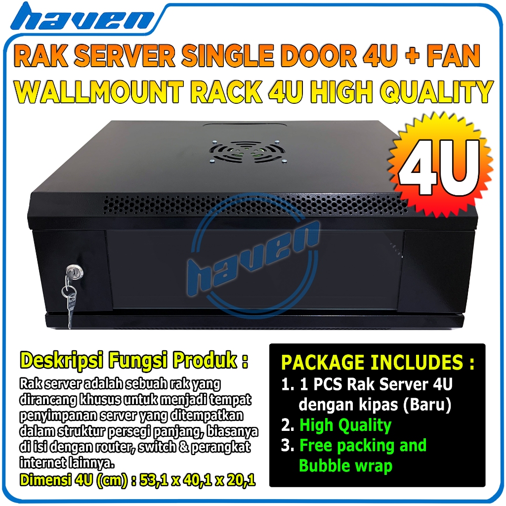 Jual Wallmount Rack Server 6U / Wallmount Rack 6U / Rak Server Ukuran ...