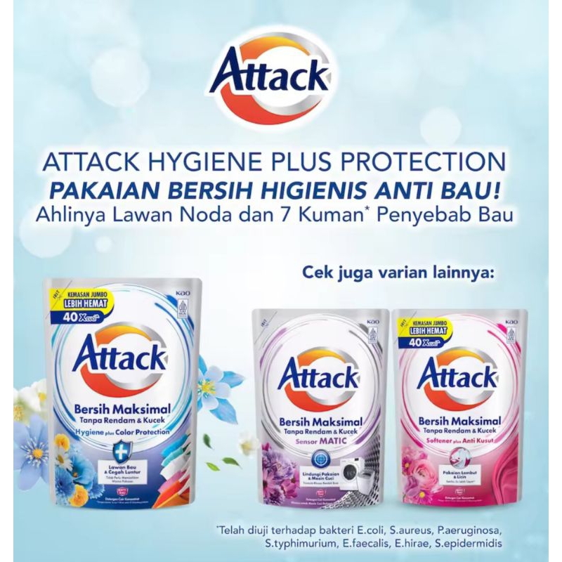 Jual ATTACK Detergen cair 1200 ml | Shopee Indonesia
