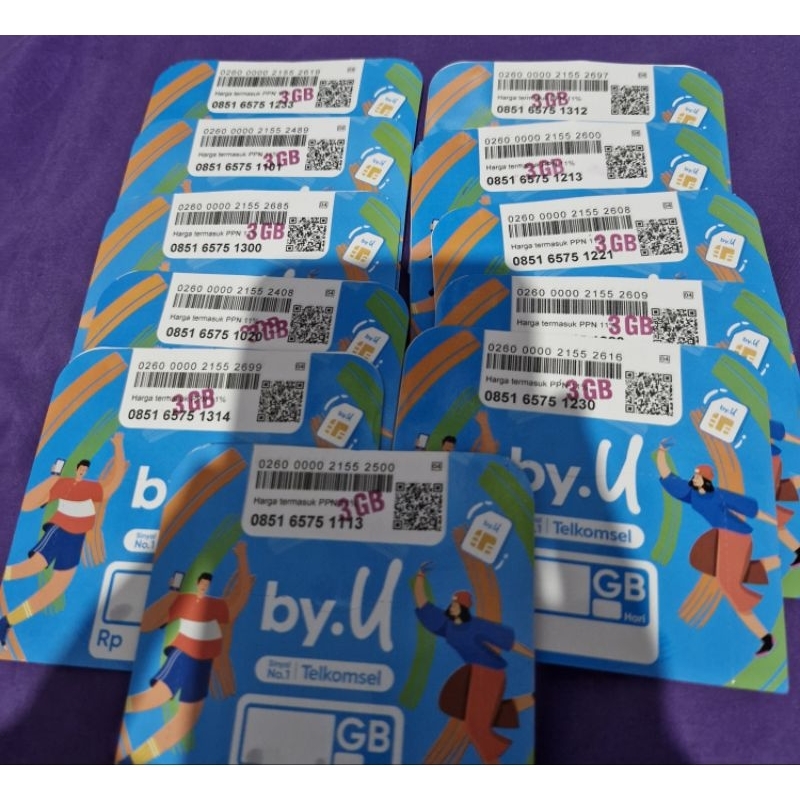 Jual Kartu Perdana Byu 3GB Cantik Maksimal | Shopee Indonesia