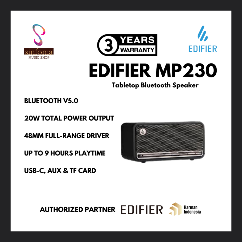 Jual EDIFIER MP230 Tabletop Bluetooth Speaker | Shopee Indonesia