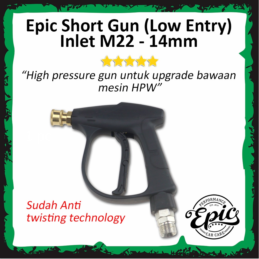 Jual Semprotan Cuci Mobil Jet Cleaner Short Gun Max 150 bar Inlet M22 14mm Gun Cuci Mobil ...