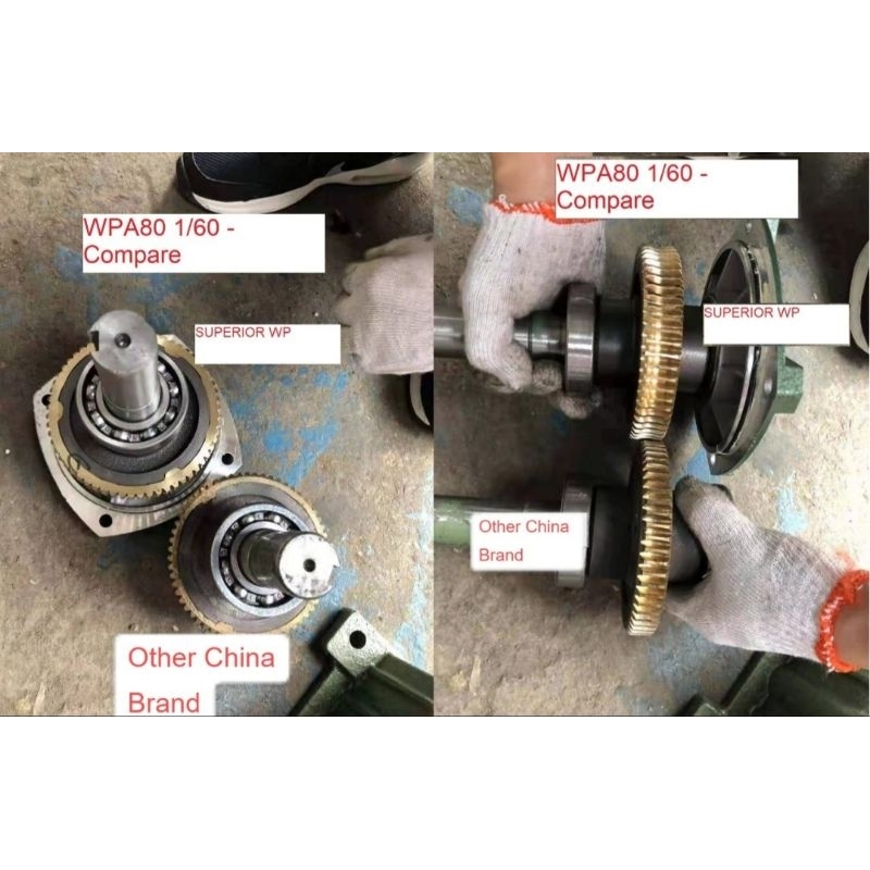 Jual Superior Gearbox WPX 250 ratio 1:10 - 1:60 Speed Reducer Worm Gear ...