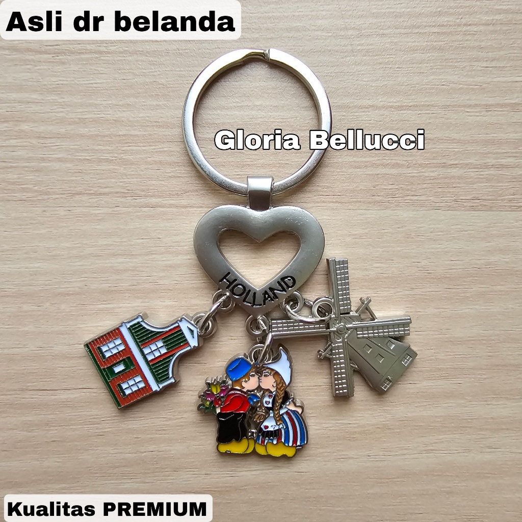 Jual gantungan kunci holland amsterdam keychain souvenir oleh oleh ...