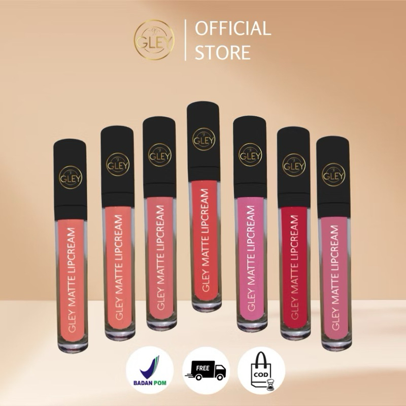 Jual GLEY MATTE LIPCREAM/WATERPROOF//TRANSFERFROOP//MENGANDUNG LIPSERUM ...