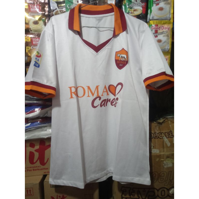 Jual Jersey As Roma retro away | Shopee Indonesia