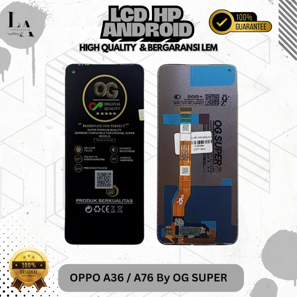 Jual LCD Touchscreen OPPO A36 / A76 By OG SUPER | Shopee Indonesia