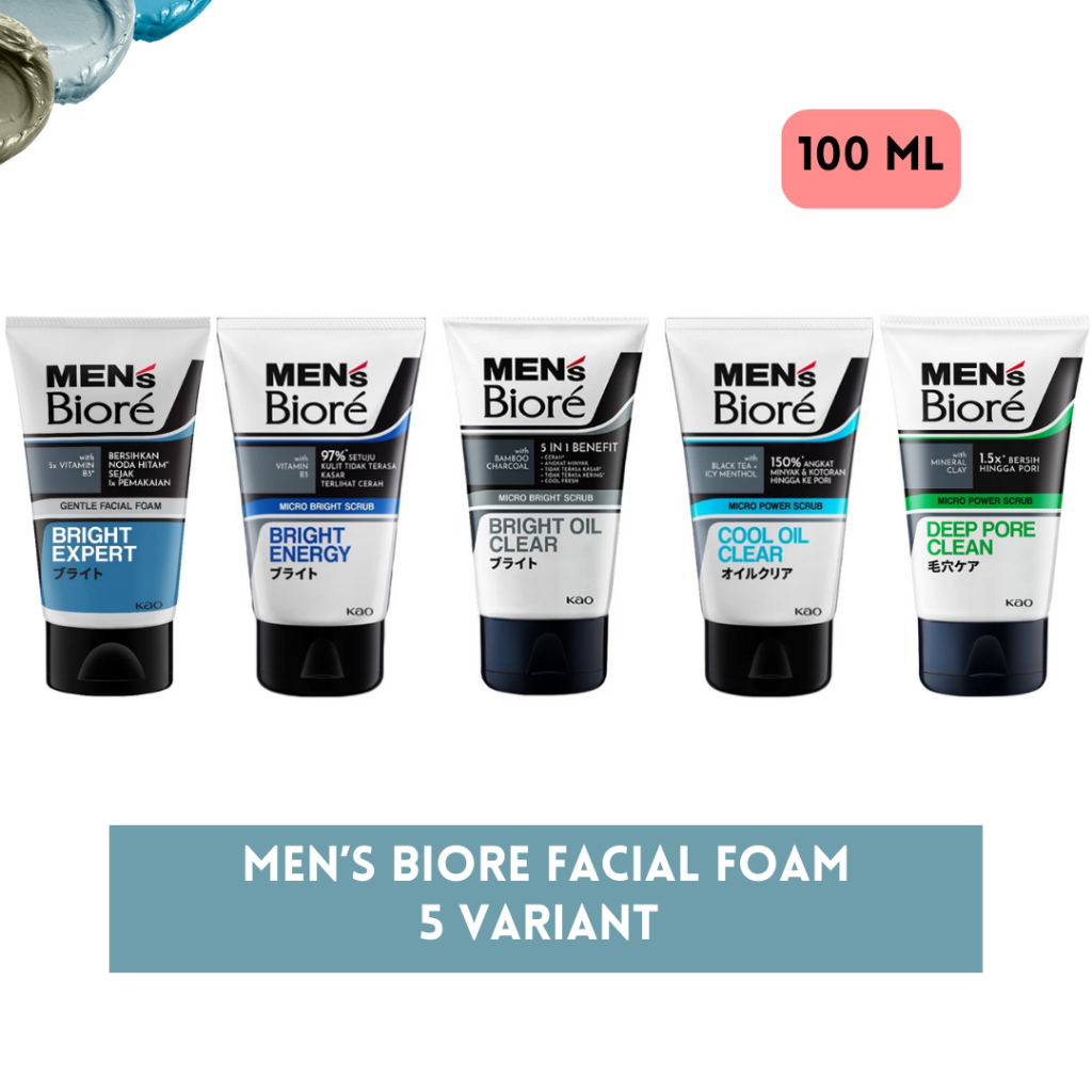 Jual Mens Biore Facial Foam 100gr | Shopee Indonesia