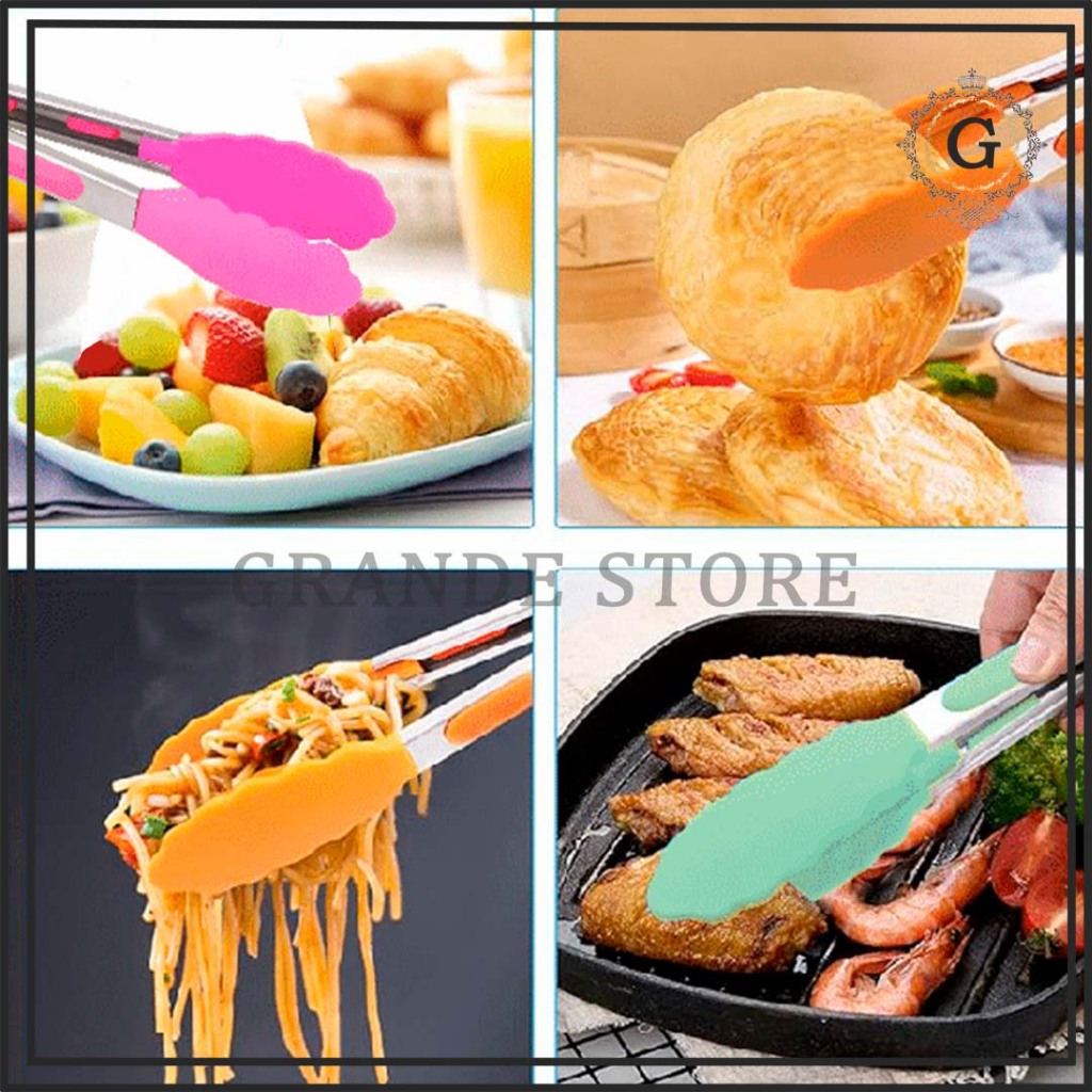 Jual JEPITAN SILIKON PENJEPIT MAKANAN SILICON ANTISELIP PENJEPIT DAPUR ...