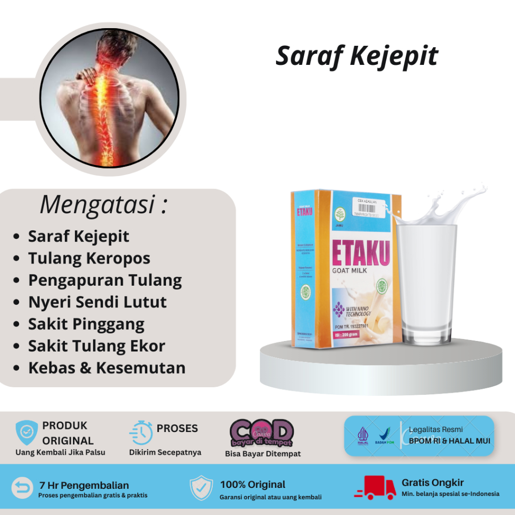 Jual Etawa Etaku - Saraf Kejepit Patah Tulang Pengapuran Tulang Keropos ...