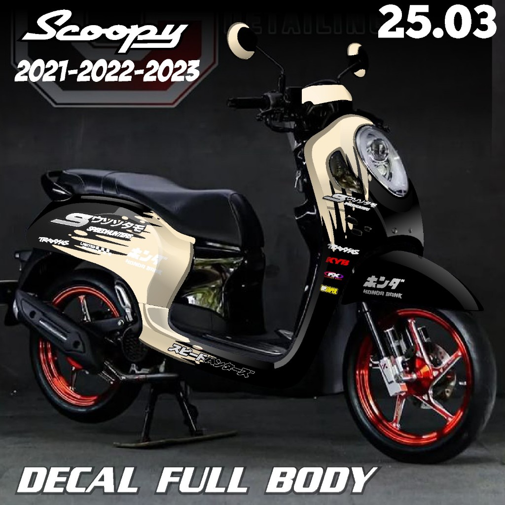 Jual COD DECAL TERBARU SCOOPY TAHUN 2021 2022 2023 SCOOPY FULL BODY ...
