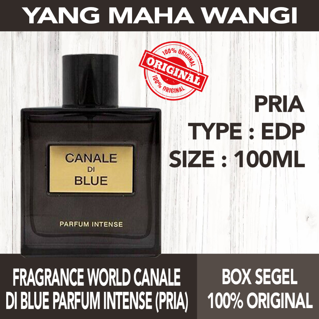 Jual PARFUM ORIGINAL FRAGRANCE WORLD CANALE DI BLUE PARFUM INTENSE FOR ...