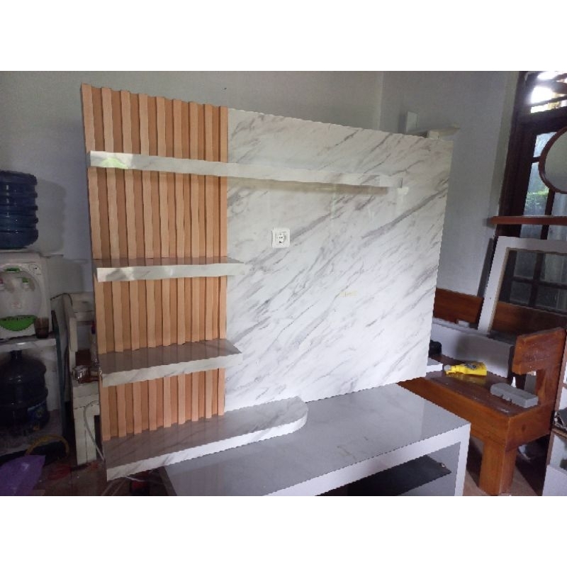 Jual backdrop tv minimalis murah berkualitas P 160 x T120 | Shopee Indonesia