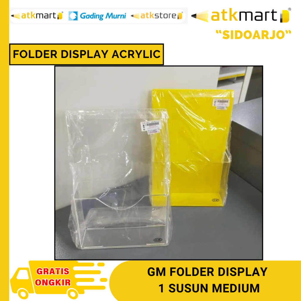 Jual GM FOLDER DISPLAY AKRILIK 1 SUSUN MEDIUM | Shopee Indonesia