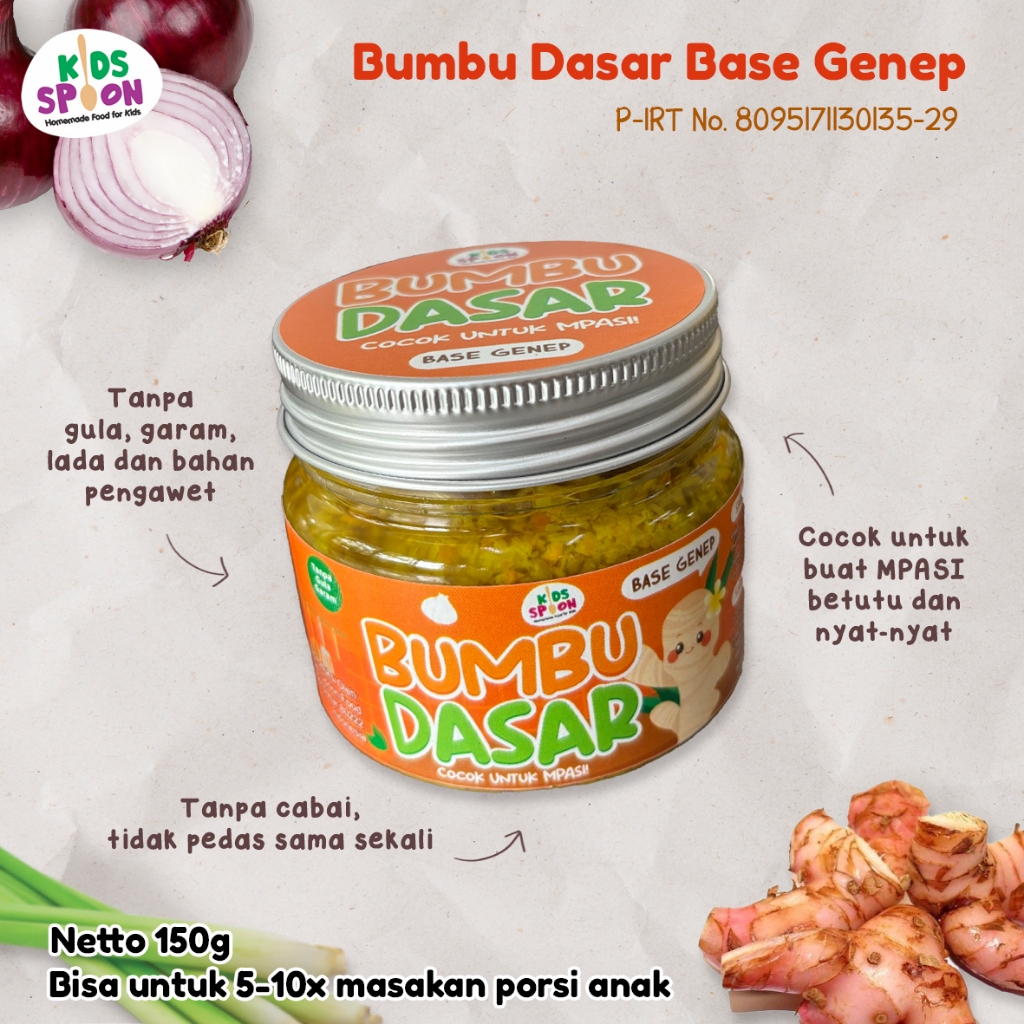 Jual Kids Spoon Bumbu Dasar Base Genep 150g | Shopee Indonesia