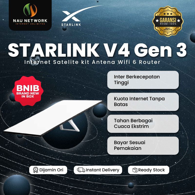 Jual STARLINK GEN 3 V4 STANDAR KIT | Shopee Indonesia