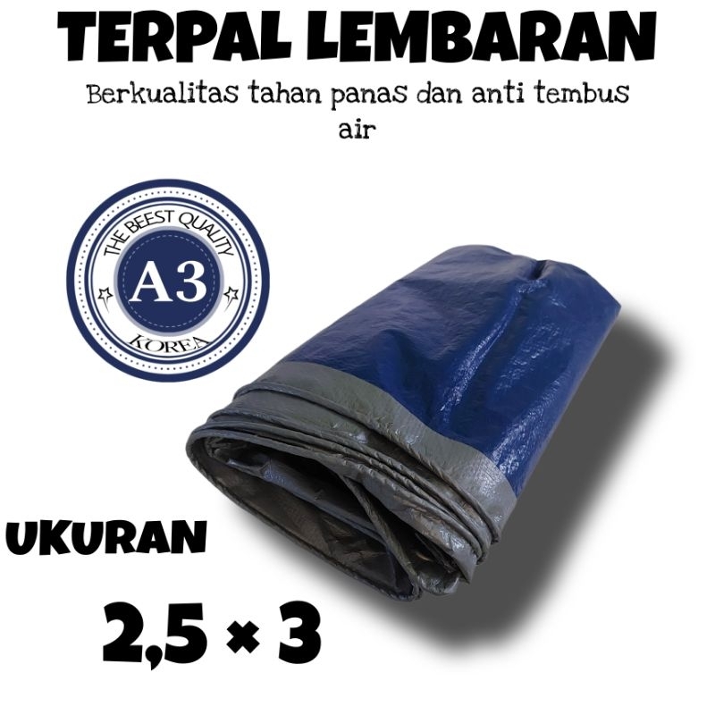 Jual Terpal A3 lembaran ukuran CUSTOM 2,5 × 3 sudah di lengkapi lubang ...