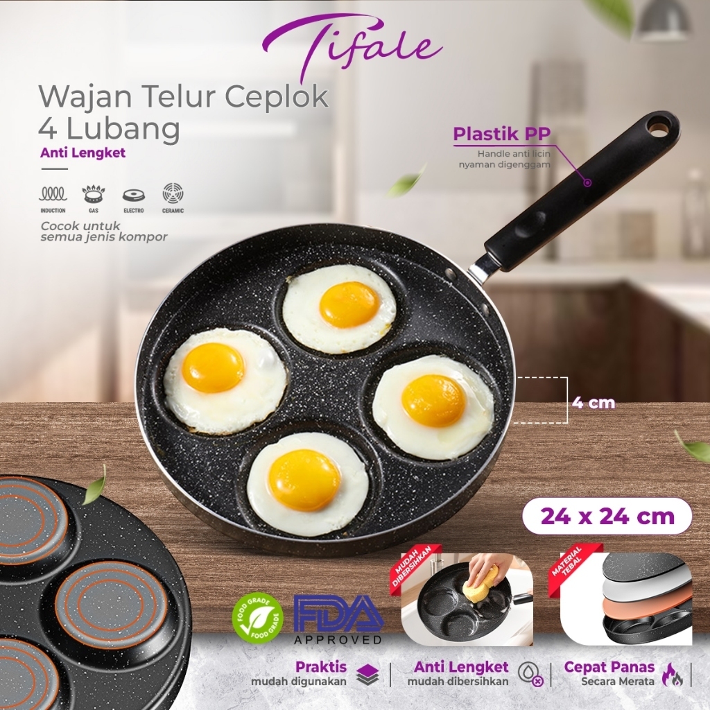 Jual Tifale X Hongzhuo Panci Penggorengan Telur Pancake/Panci Steak ...