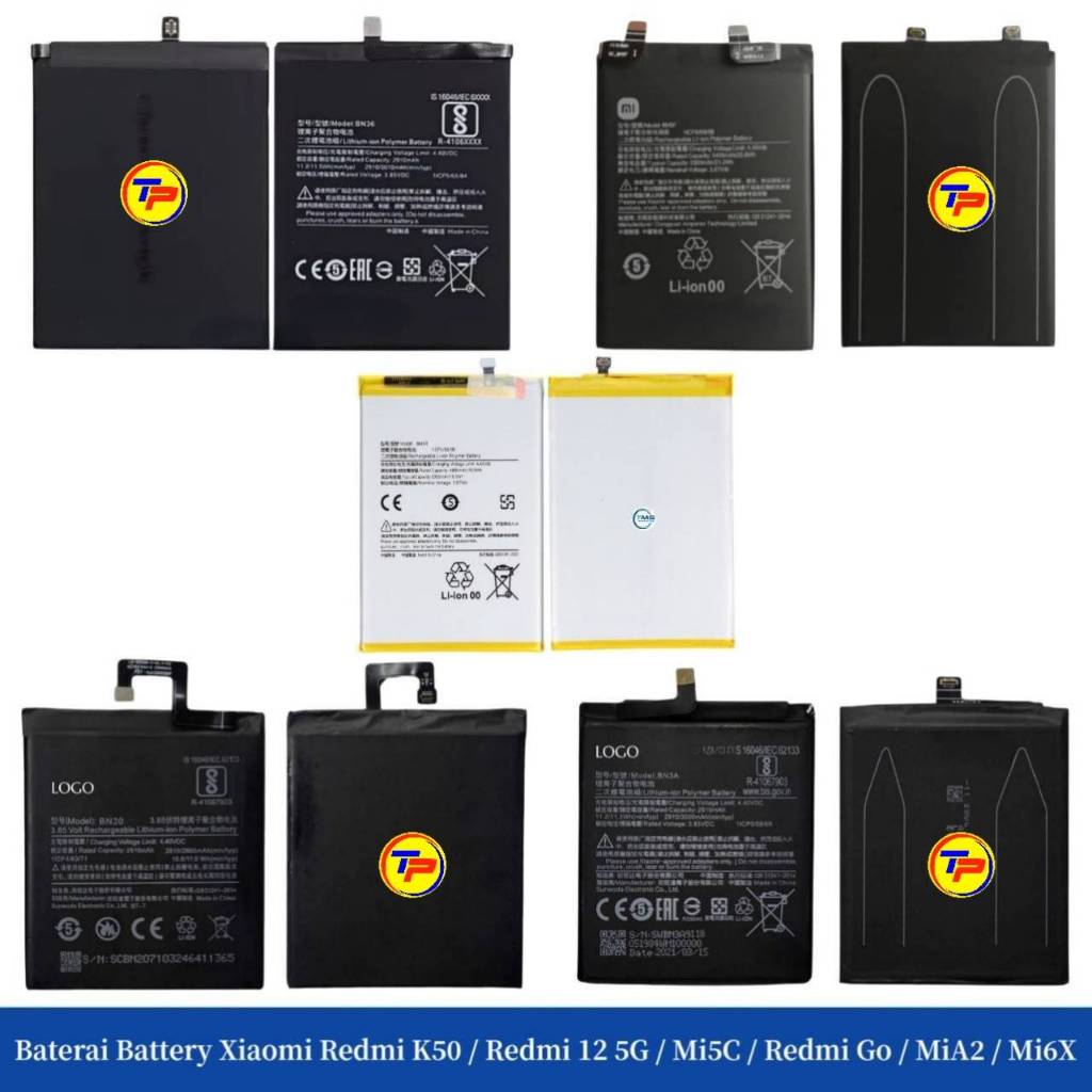 Jual Baterai Battery Xiaomi Redmi K50 / Redmi 12 5G / Mi5C / Redmi Go / MiA2 / Mi6X | Shopee ...