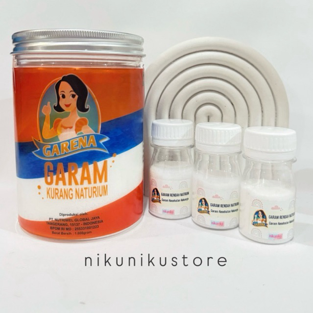 Jual Garam Kesehatan GARENA Rendah NATRIUM utk MPASI Anak, diet ...