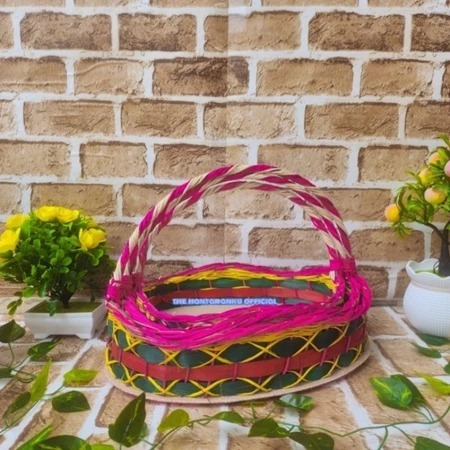 Jual KERANJANG PARCEL ROTAN 1 SET ISI 2 MODEL SILANG WARNA | Shopee ...