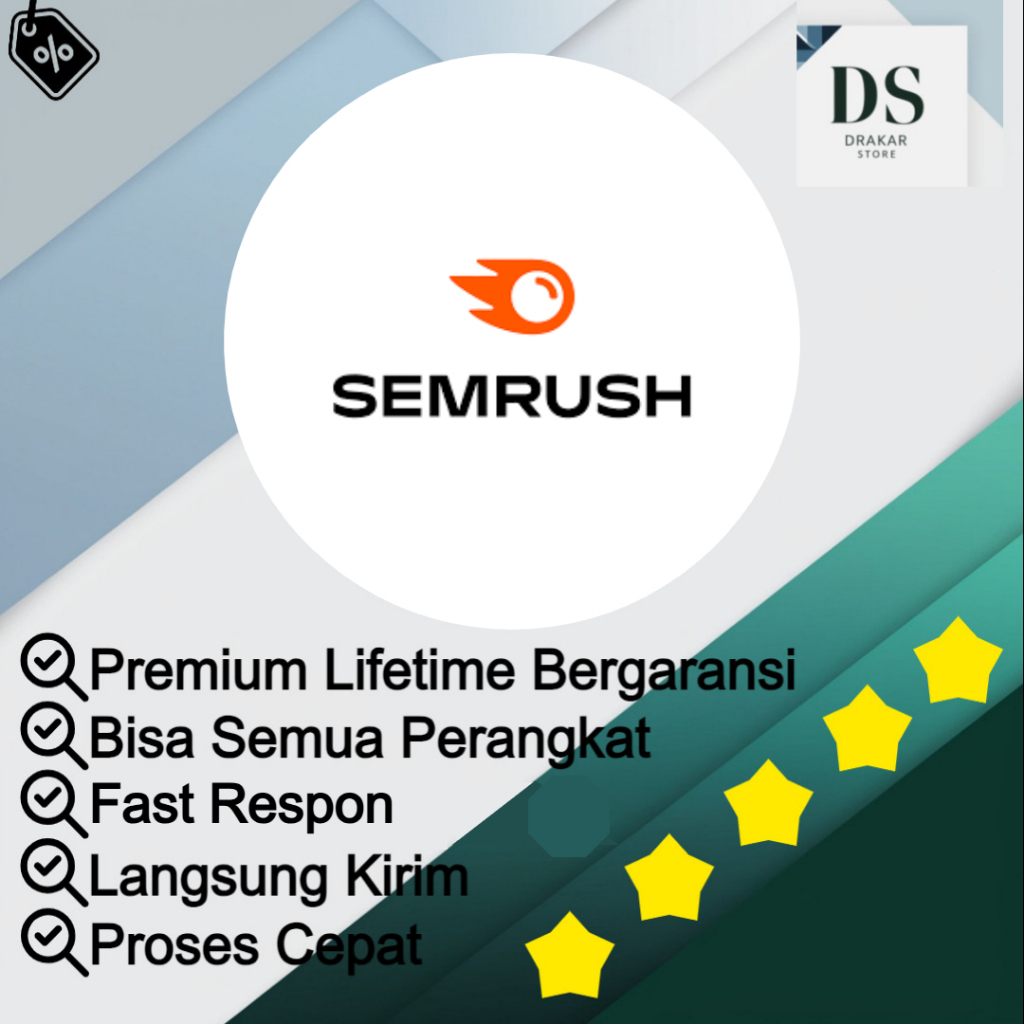 Jual Semrush Premium 1 Tahun Full Garansi (Proses Tercepat Buka 24 Jam) | Shopee Indonesia