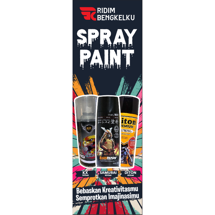 Jual custom banner RIDIM ukuran 65cm x 200cm | Shopee Indonesia