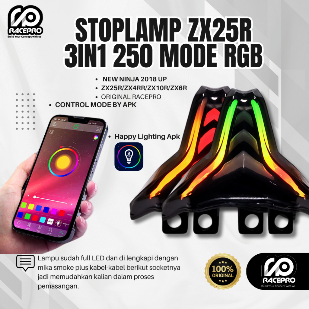 Jual LAMPU STOP LAMP ZX25R NEW NINJA 2018 UP ZX10R ZX4RR ZX6R LAMPU REM ZX25R NEW NINJA 250 ZX ...