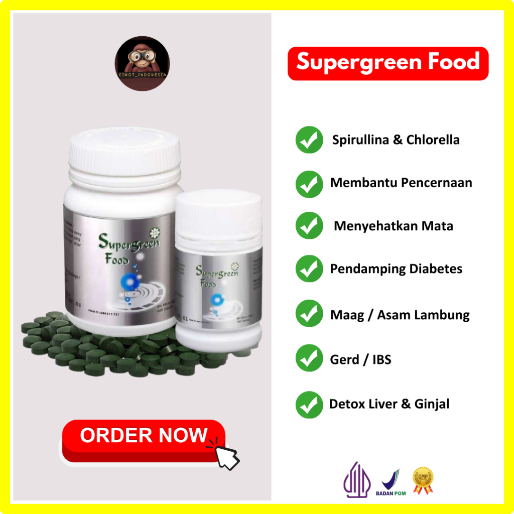 Jual Super Green Food SGF Suplemen Padat Gizi Membantu Menguatkan Sistem Imun Tubuh Original ...