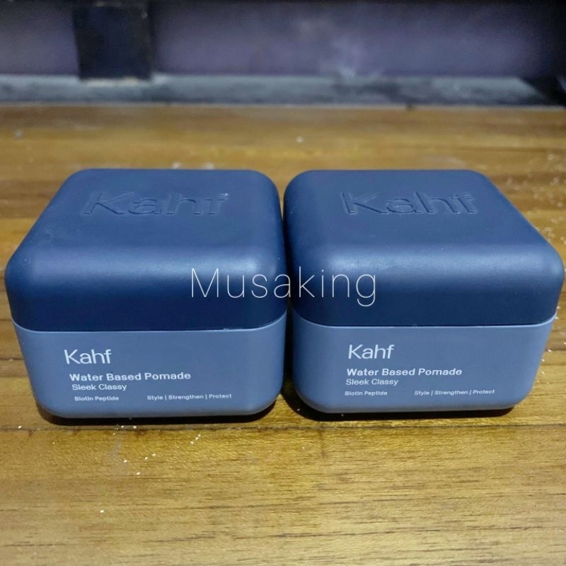 Jual Kahf Water Based Pomade Sleek Classy 70gr (Kemasan Biru) | Shopee ...