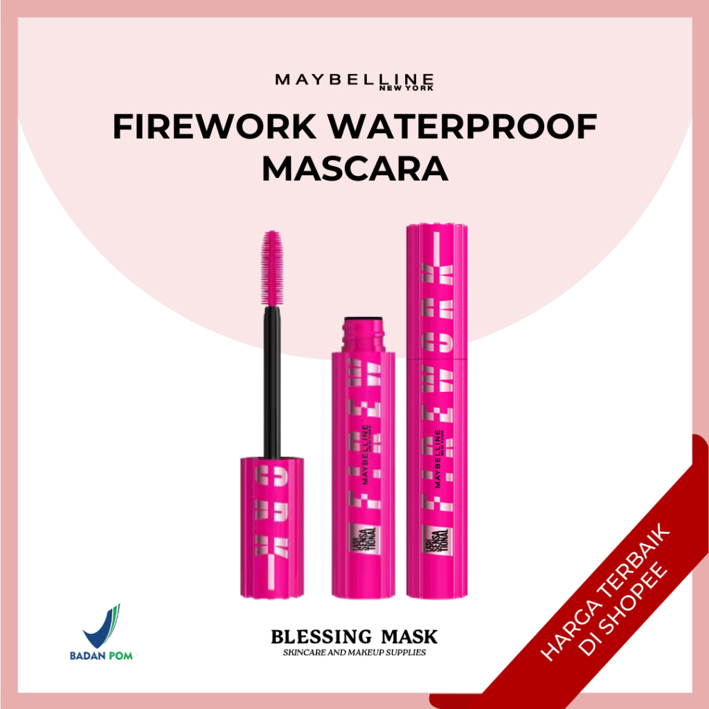 Jual MAYBELLINE Firework Waterproof Mascara 6ml - Bulu Mata Mekar Tahan ...