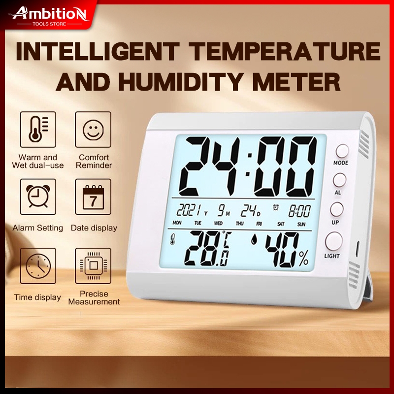 Jual [Ada stock]Jam Beker Dering Digital Alarm Clock Tampilan suhu ...