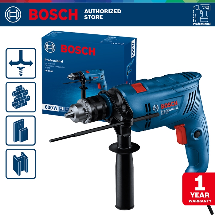 Jual Bosch Impact Drill / Bor Tangan Listrik Impact 13MM 600Watt GSB ...