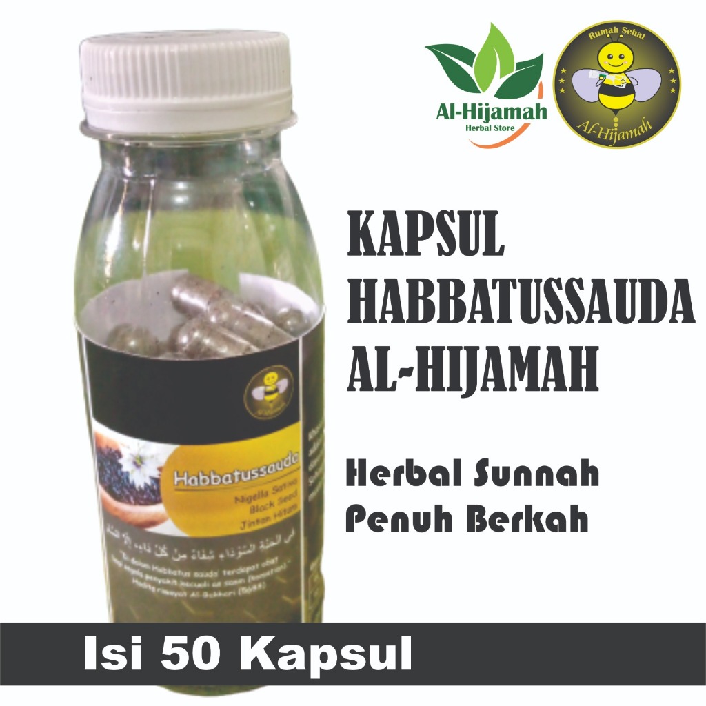 Jual Kapsul Habbatussauda Jintan Hitam Nigella Sativa Al-Hijamah ...