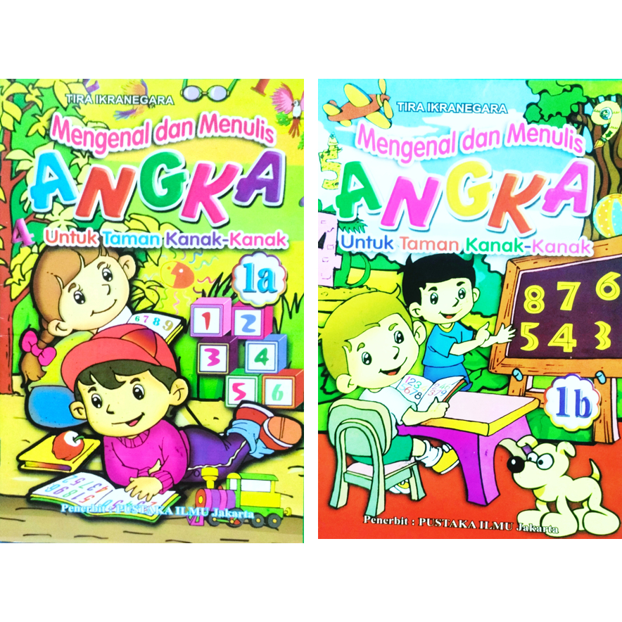 Jual Buku Paud dan TK Mengenal dan Menulis Angka 1A dan 1B | Shopee ...