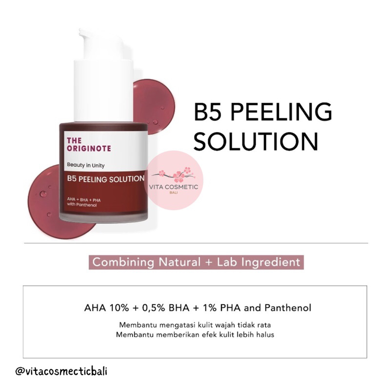 Jual The Originote B5 Peeling Solution - Serum Exfoliating Eksfoliasi ...